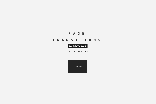 Easy Page Transitions - Webflow